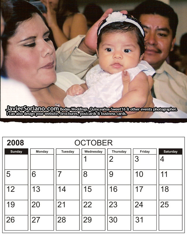 Javier Soriano: calendario gratis 2008, free 2008 calendar. Hermosas ...